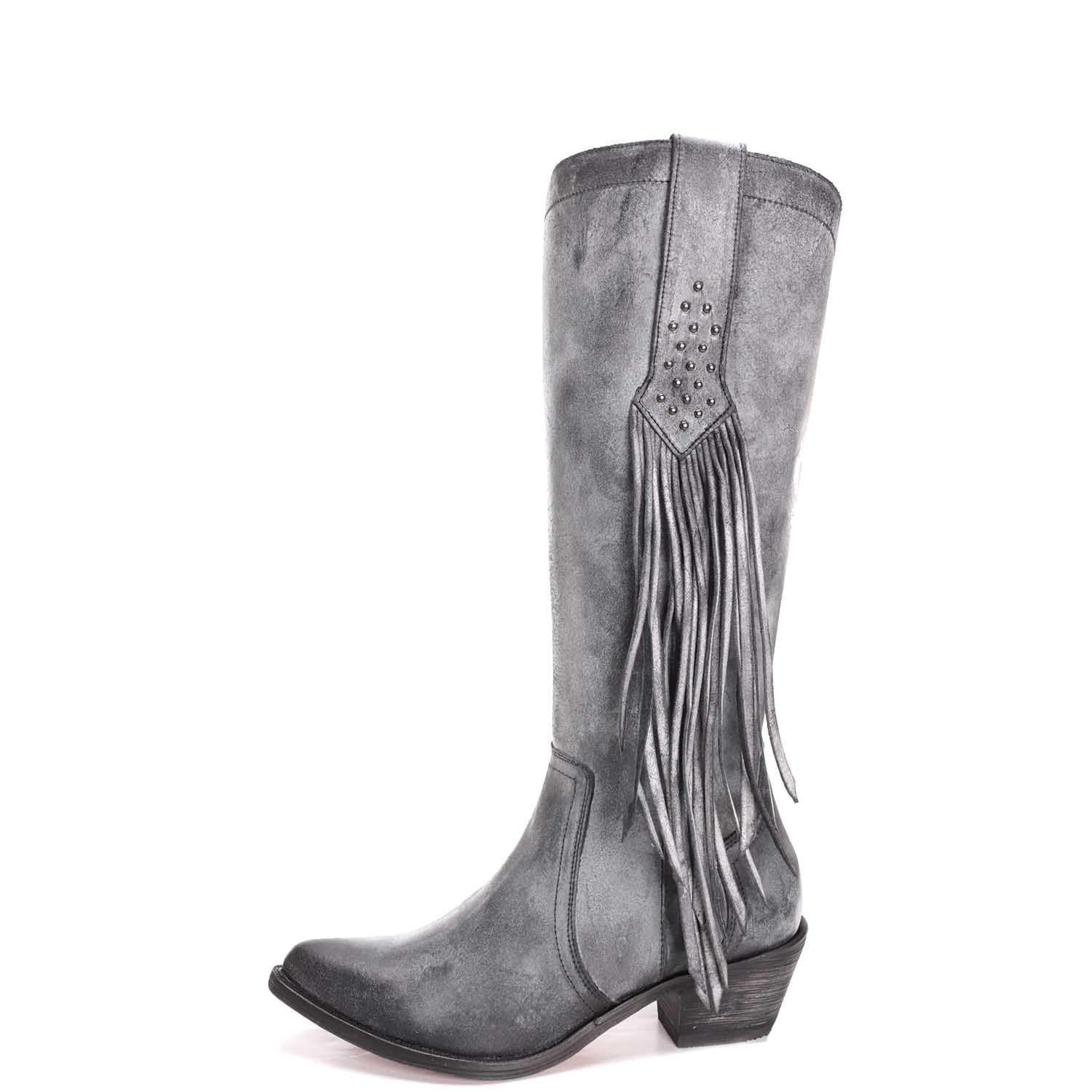 Corral Black Stud Fringe Boots – Petticoat Junction