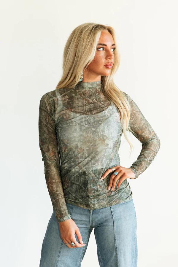 TH Camo Mesh Top – Petticoat Junction