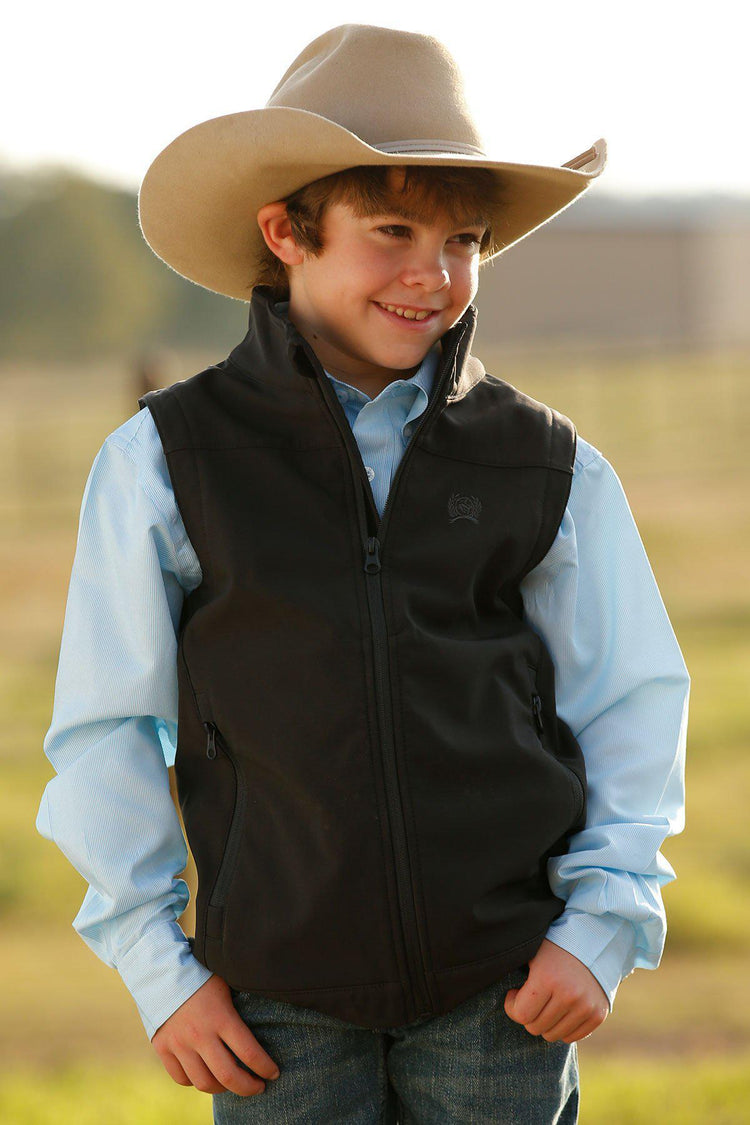 Cinch Boy's softshell Vest Black | Petticoat Junction